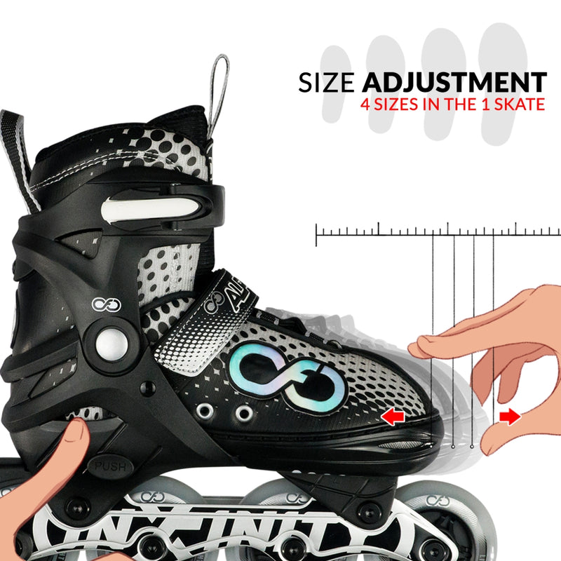 ALPHA - Size Adjustable Inline Skates | Infinity Skates
