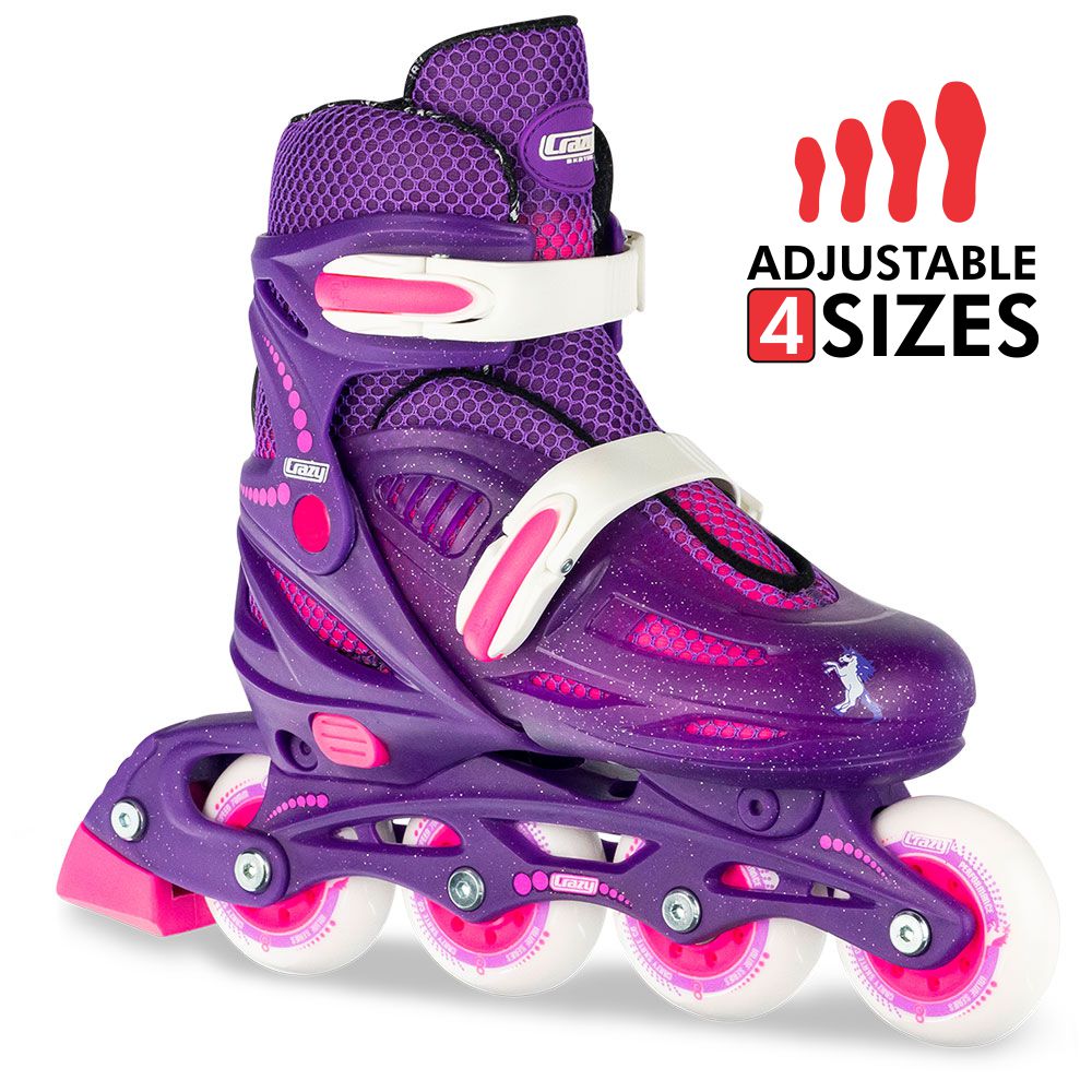 148 - Size Adjustable Inline Skates | Crazy Skates