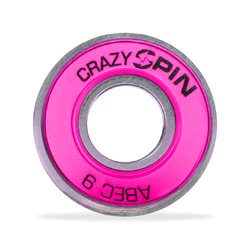 Crazy Skates Spin Pink Bearings | High-Quality Skate Bearings