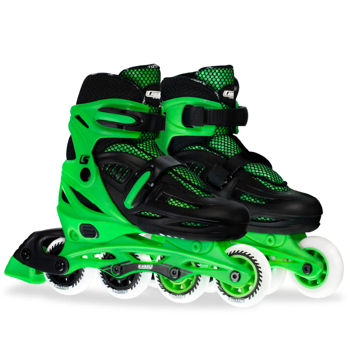 Blade Green Size Adjustable Inline Skates | Kids Crazy Skates