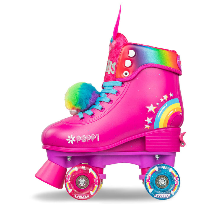 Trolls - Poppy Size Adjustable Roller Skates | Crazy Skates