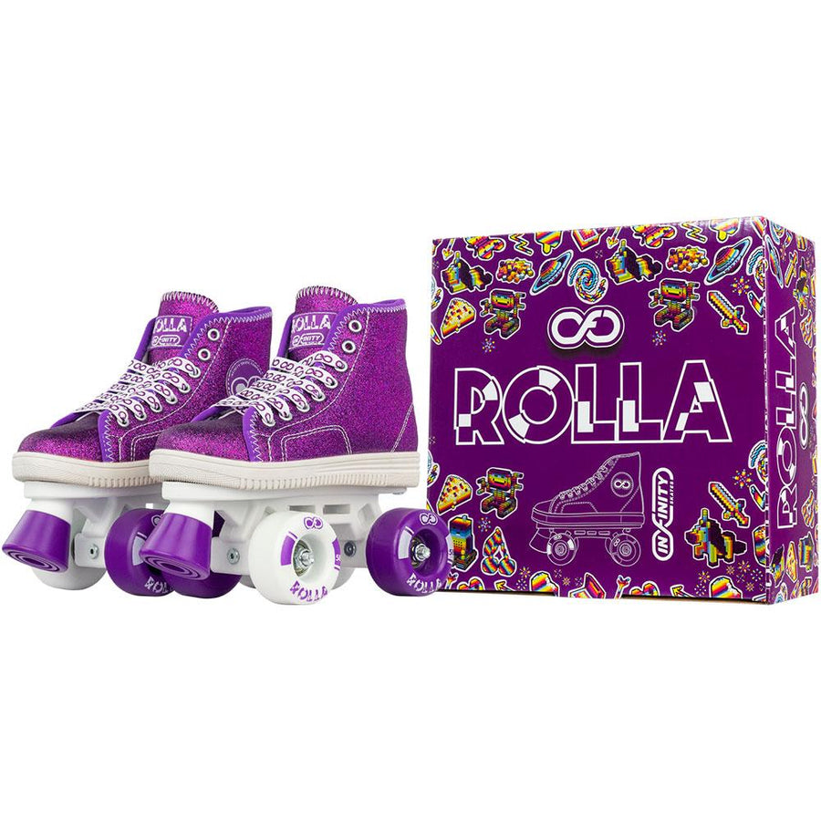 ROLLA - Purple Glitter Roller Skates | Infinity Skates