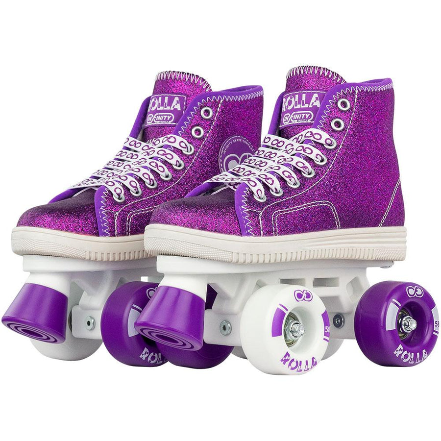 ROLLA - Purple Glitter Roller Skates | Infinity Skates