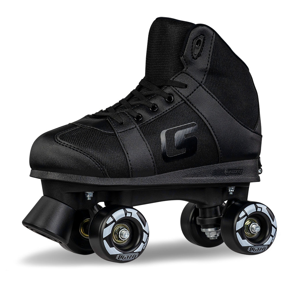 SK8 Black - Size Adjustable Hi-Top Roller Skates