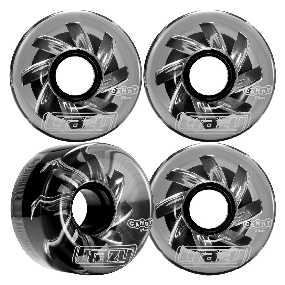 Wheel Candy Cola Black | Set of 4 | Outdoor Roller Skate Wheels