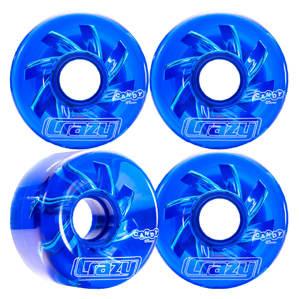 Wheel Candy Blueberry Blue | Set of 4 | Outdoor Roller Skate Wheels
