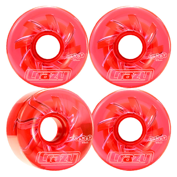Wheel Candy Cherry Red | Set of 4 | Outdoor Roller Skate Wheels
