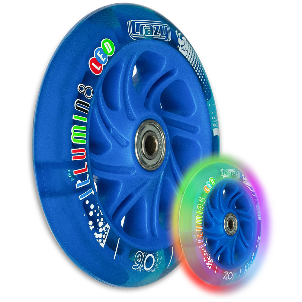 illumin8 Blue LED Light-Up Scooter Wheels | Crazy Skates
