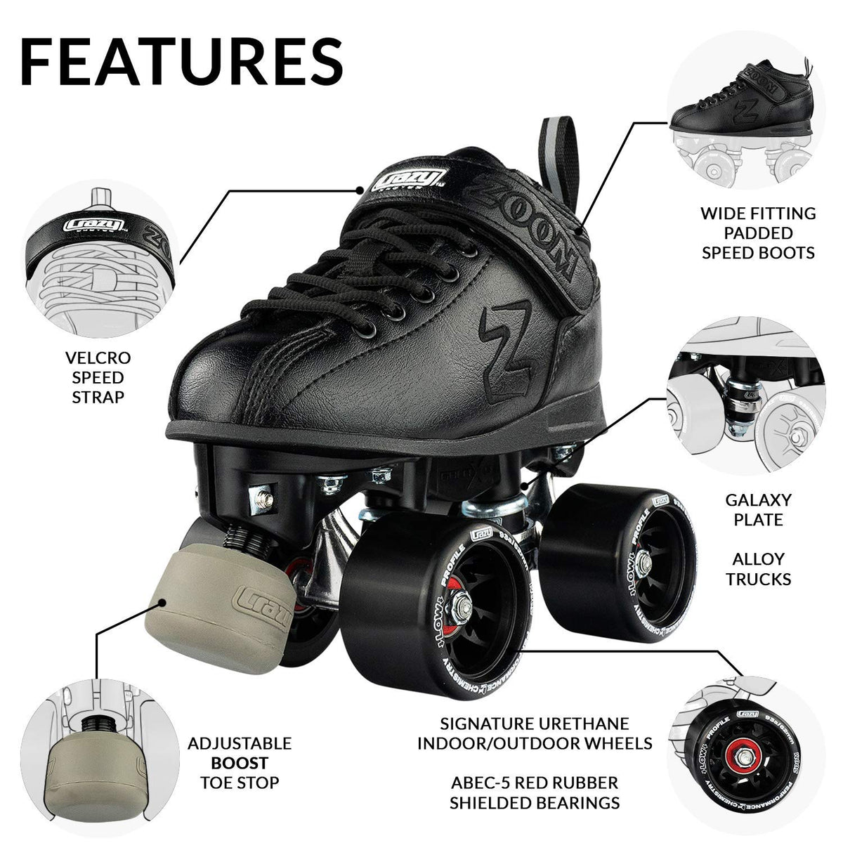 ZOOM - Speed Skates | Crazy Skates