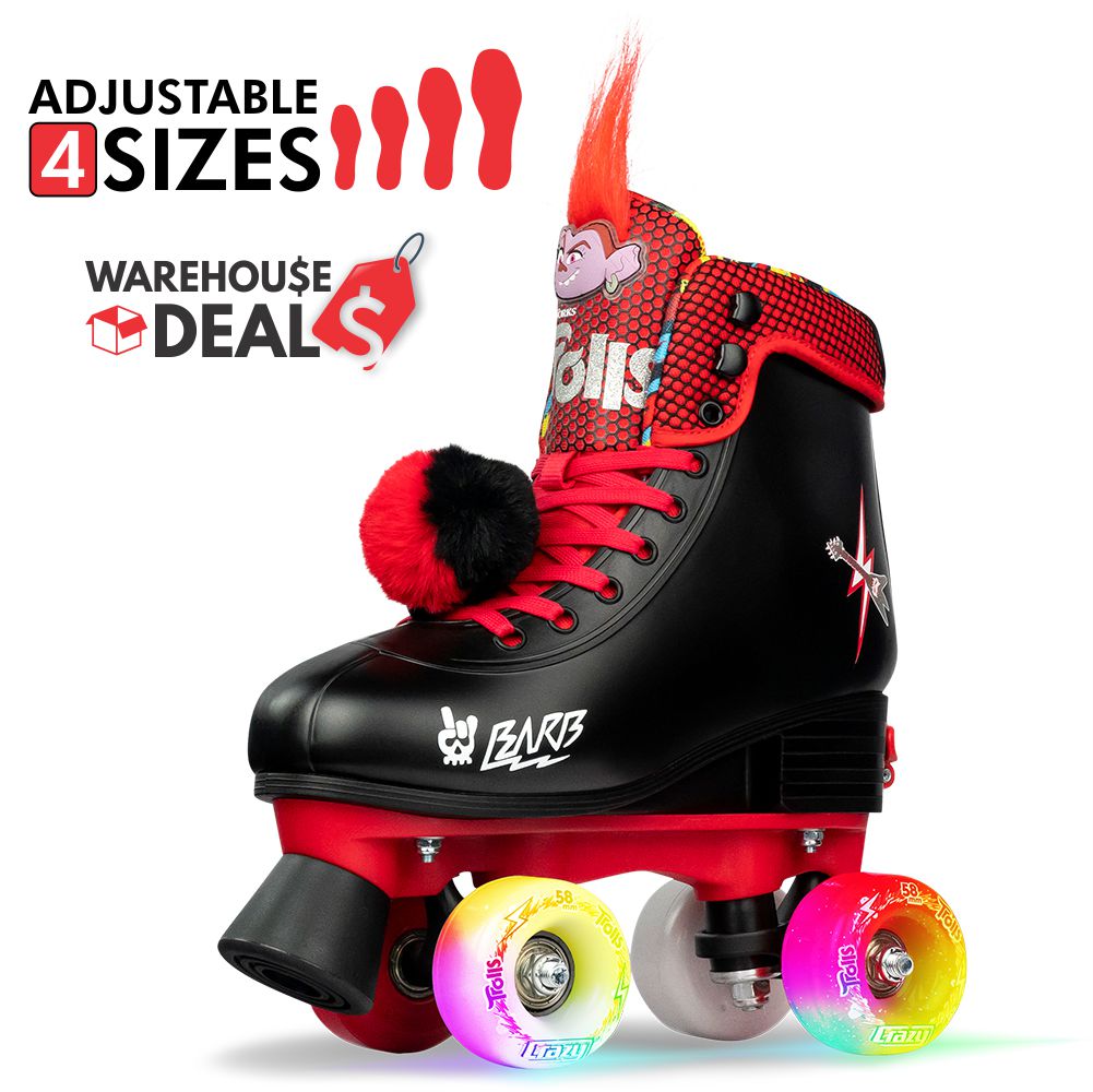 Warehouse Deal | TROLLS - Barb Size Adjustable Roller Skates